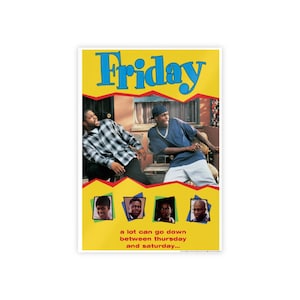 Friday (1995) Movie Poster Movie Print, Hip Hop Movie Posters, Wall Art ...