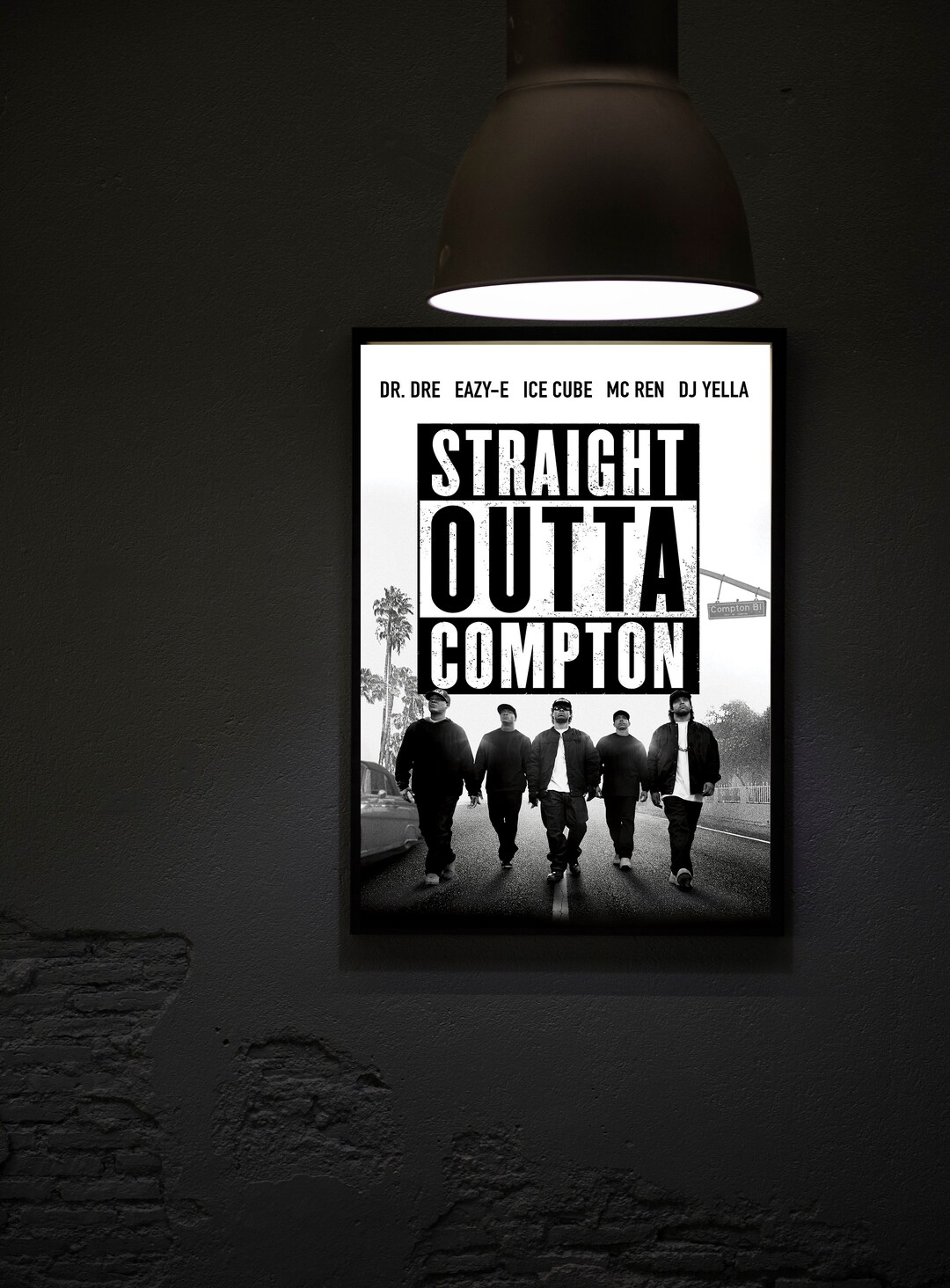 Straight Outta Compton (2015) Movie Poster Movie Print, Hip Hop Movie Posters, Wall Art, Room ...
