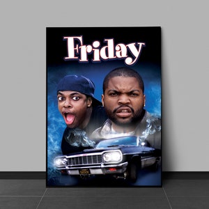Friday (1995) Movie Poster Movie Print, Hip Hop Movie Posters, Wall Art ...