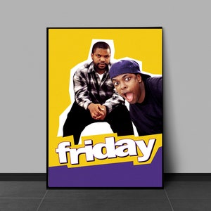 Friday (1995) Movie Poster Movie Print, Hip Hop Movie Posters, Wall Art ...