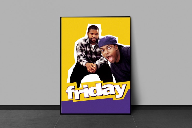 Friday (1995) Movie Poster Movie Print, Hip Hop Movie Posters, Wall Art ...