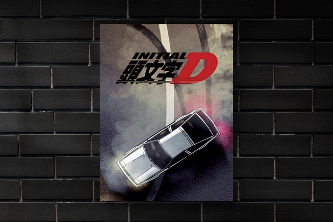 Initial D (1995) Movie Poster Movie Print, Hip Hop Movie Posters, Wall Art, Room Decor, Home ...