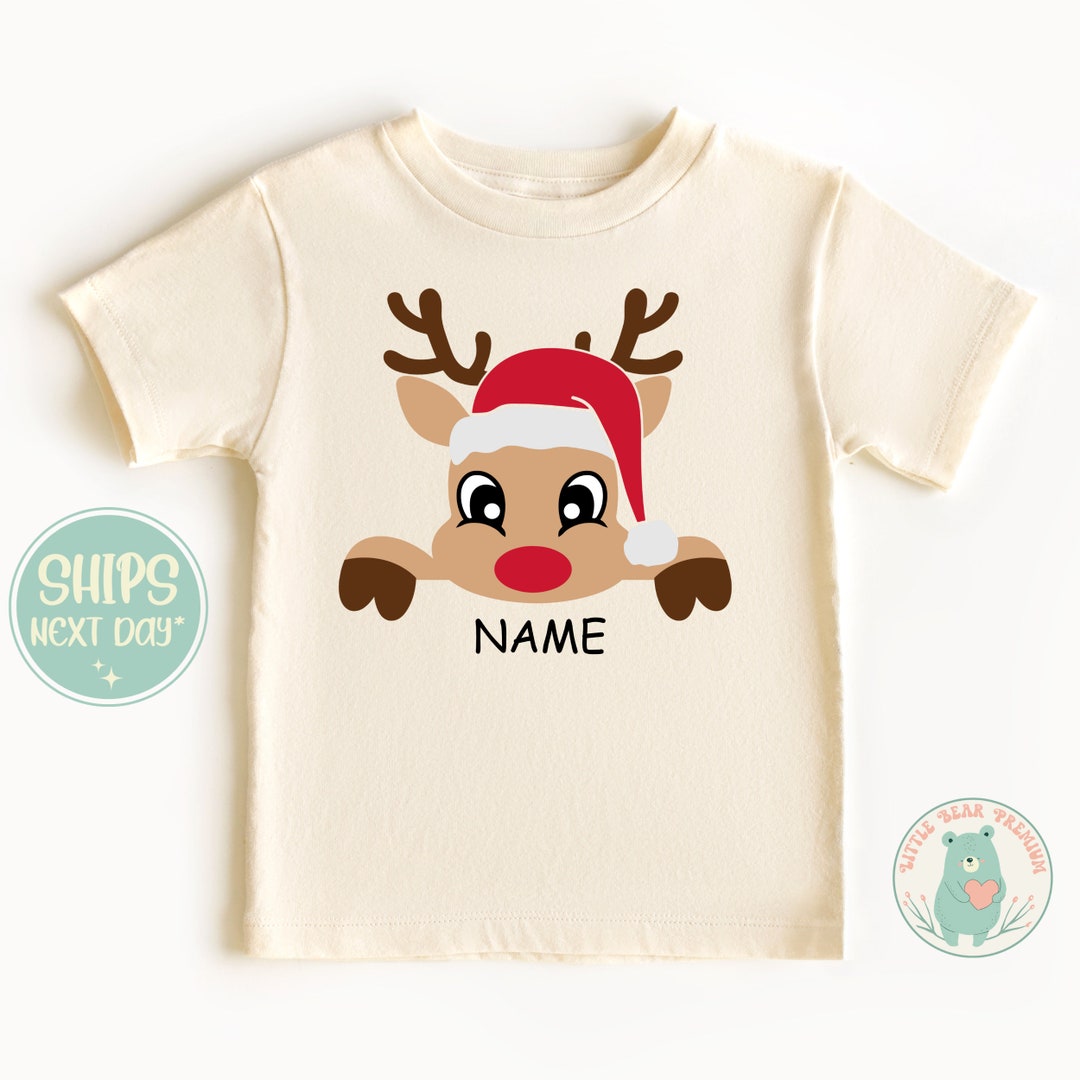 Custom Name Christmas Reindeer Shirt for Family, Personalized Reindeer ...