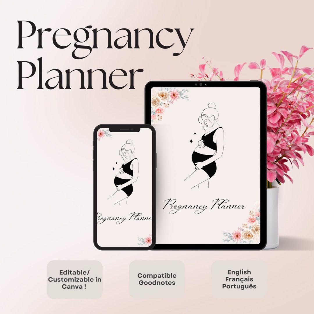 Pregnancy Digital Planner / Planner / Weekly Planner, Monthly ...