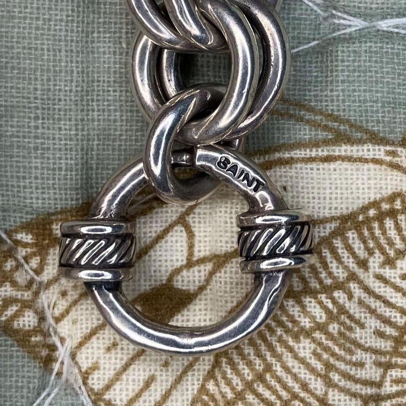 Saint by Sarah Jane Sterling Silver Turtle Bracelet: "sir Sheldon" (7-7.5 Inches) - Etsy