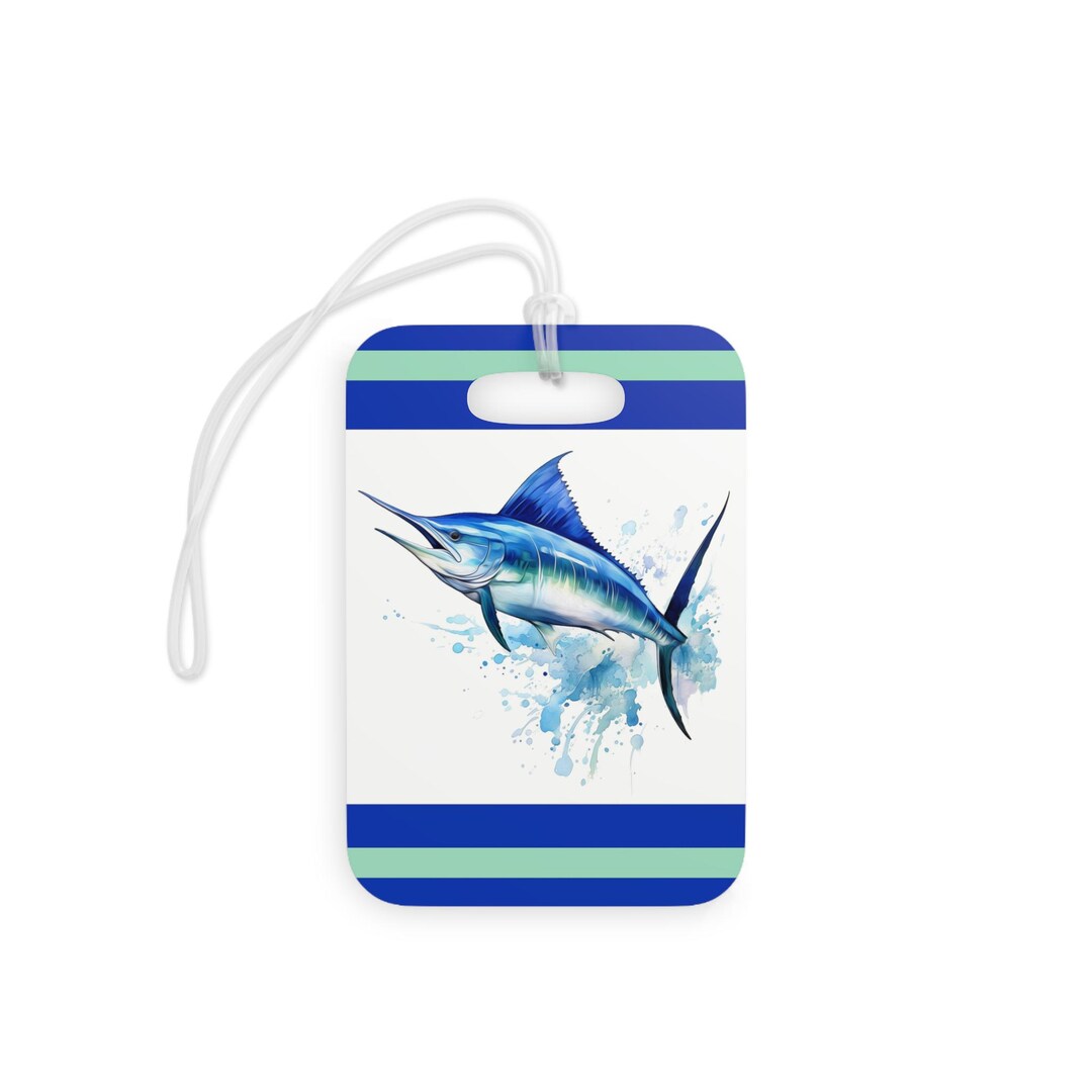 Marlin-luggage Tags, Travel Tags, Dive Gear Tags, Dive Bag Tag ...