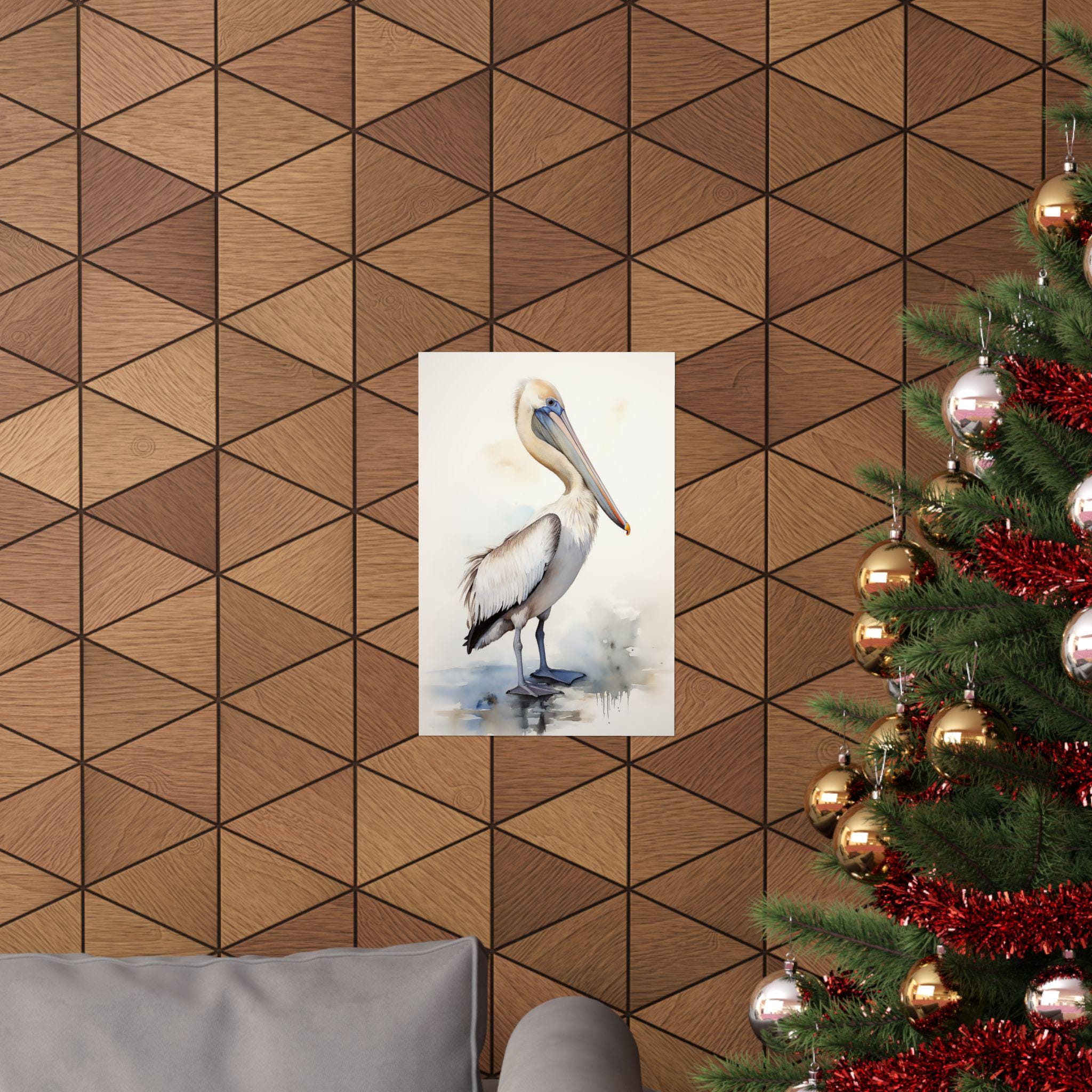 Pelican Artwork, Watercolor Painting, Minimalist Coastal Room Decor ...