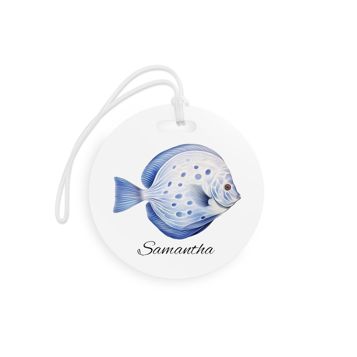 Personalized Fish Luggage Tags, Travel Bag Tag, Overnight Bag, Sports ...