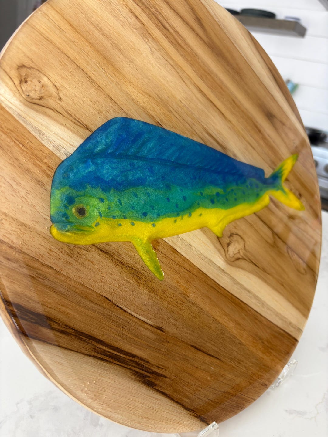 Mahi Fish Teak Charcuterie Board, Coastal Decor - Etsy