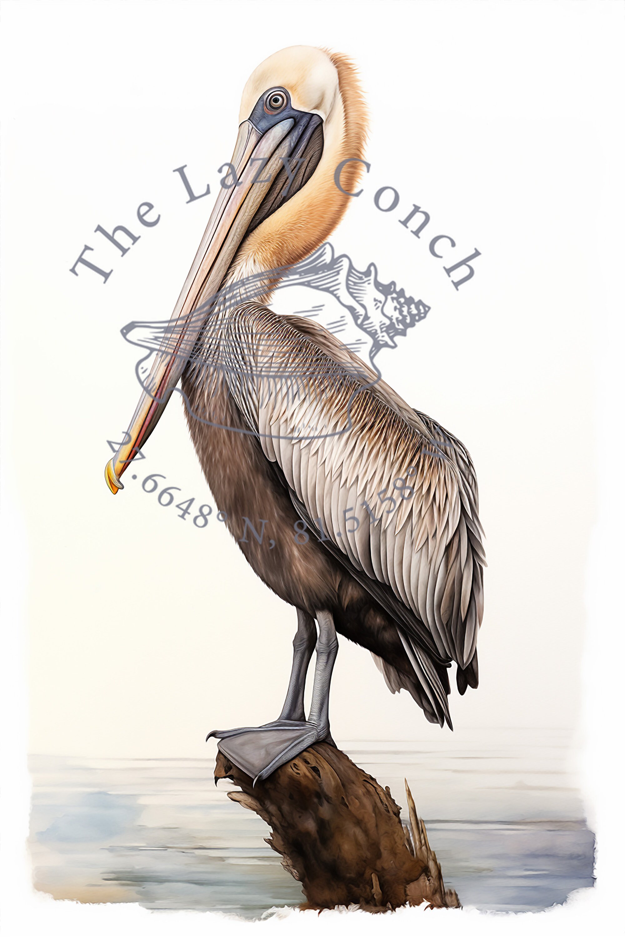 Set of 2 Pelican Prints, Digital Download, Over 15 Sizes, Coastal Wall ...