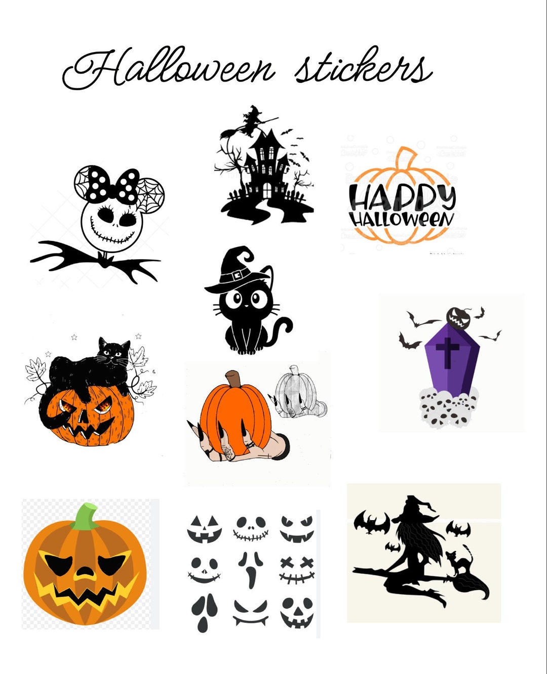 Halloween Sticker Hallown Png Svg Special Sticker for - Etsy