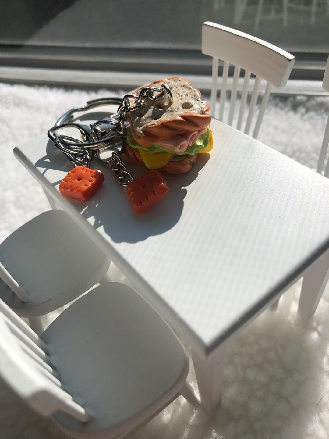 Mini Sandwich Keychain - Etsy