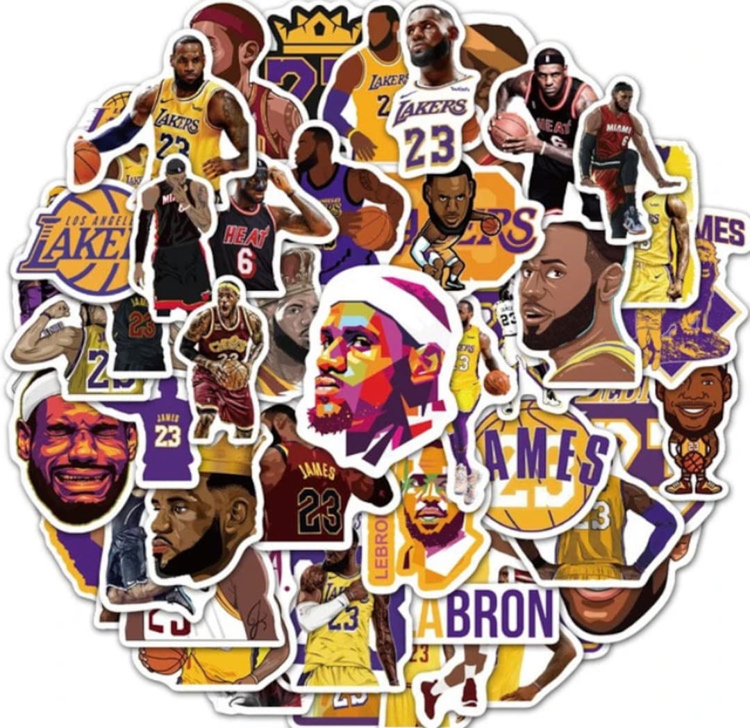 Lebron James Stickers King James Stickers Los Angelas - Etsy