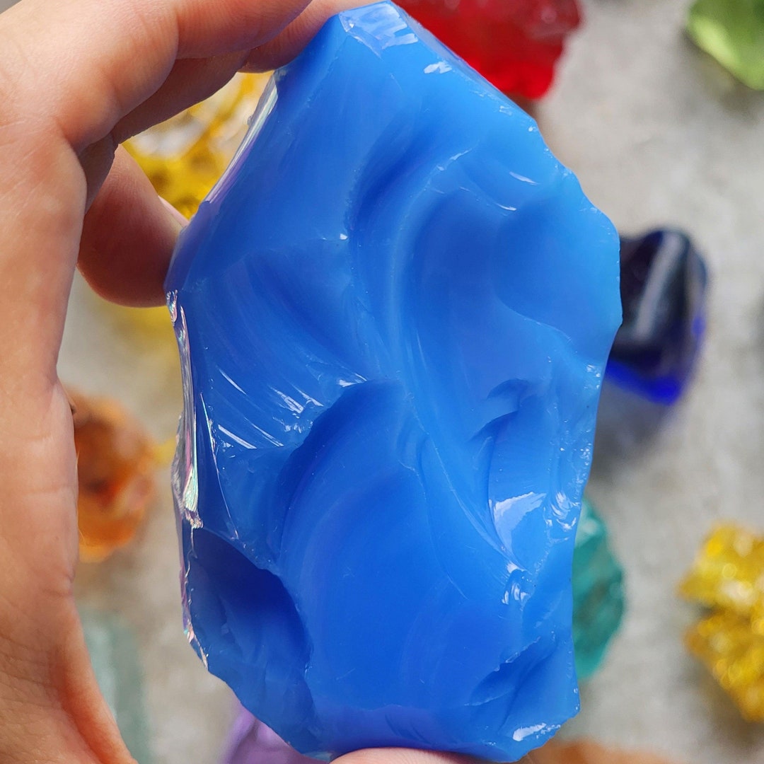 Andara Crystal in Lush Purple Blue, Opaque Meditation Gem, Unique ...