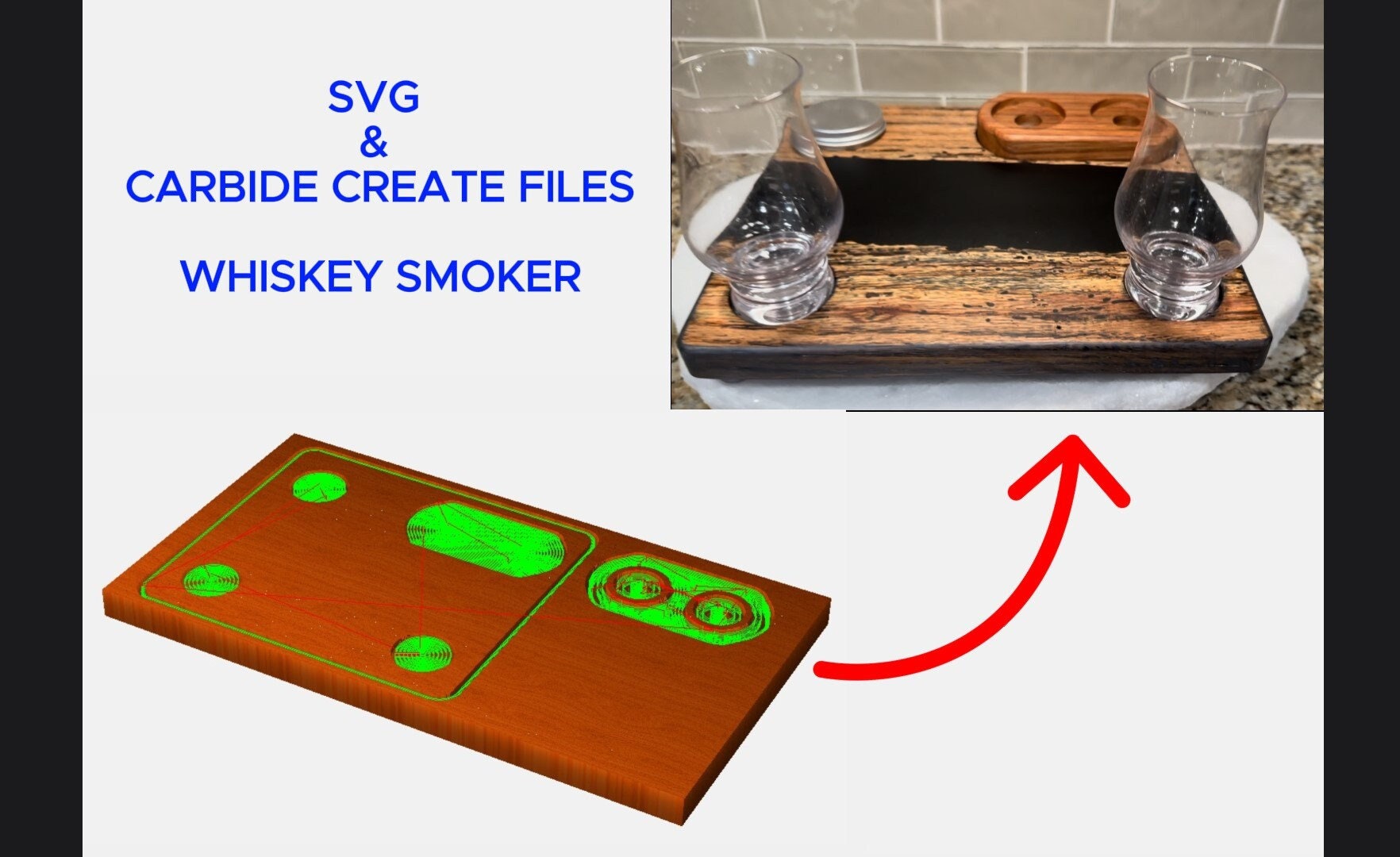 Whiskey Smoker, SVG, Display Bourbon, Carbide Create, Man Cave Must ...