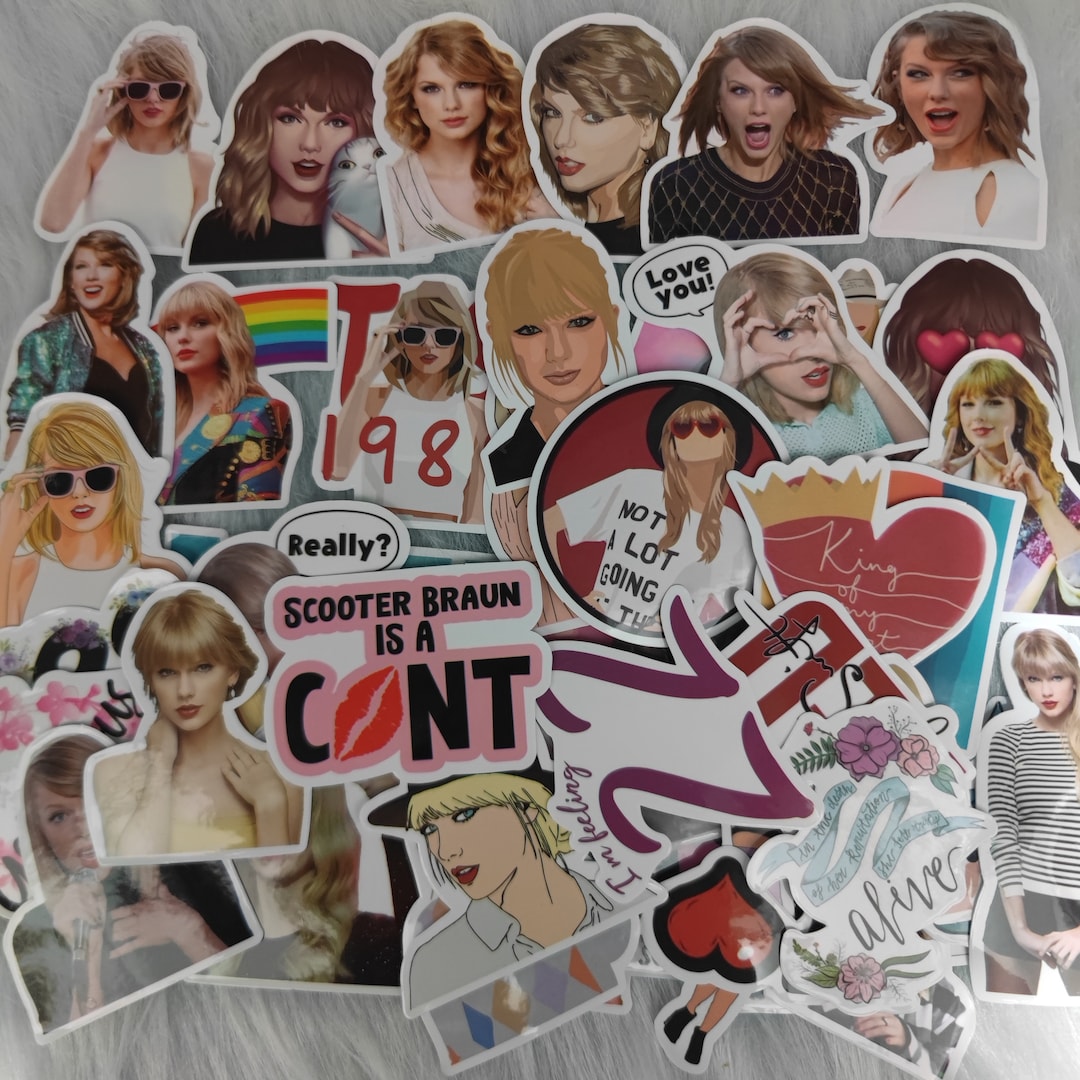 50/100pcs Singer Taylor Swift Personality Stickers Waterproof - Etsy UK