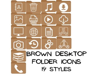 10 Folder Icons - Cute Cozy Aesthetic Desktop Theme Folders - Mac ...