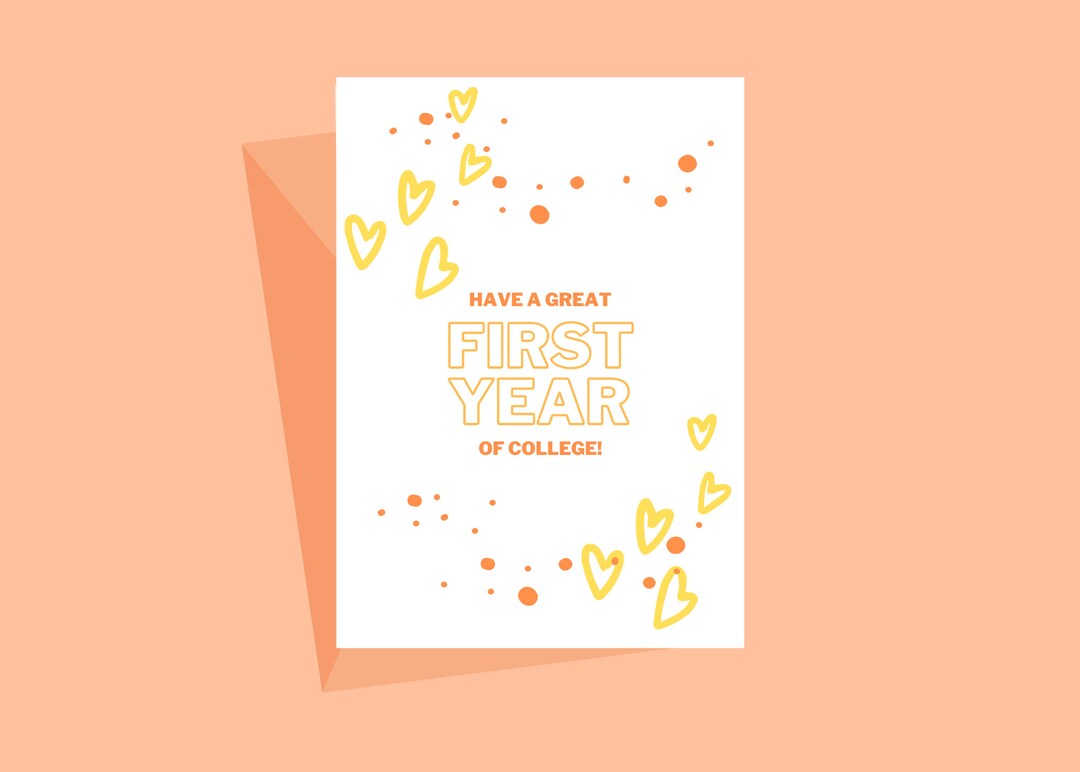 College Student Card: Good Luck Freshman Back to School - Etsy