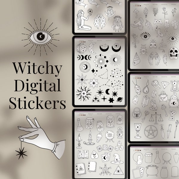Witch Stickers - Etsy