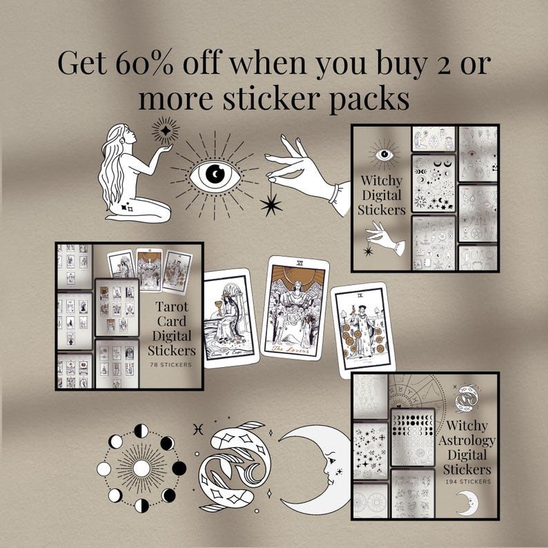 Moon Phase Goodnotes Stickers | 28 Day Lunar Cycle (digital Download ...