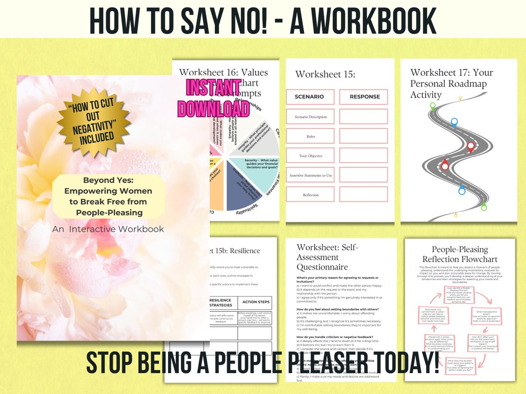 Assertiveness Workbook for Women, Empowerment & Self-care Guide, Digital Download, Self Care ...