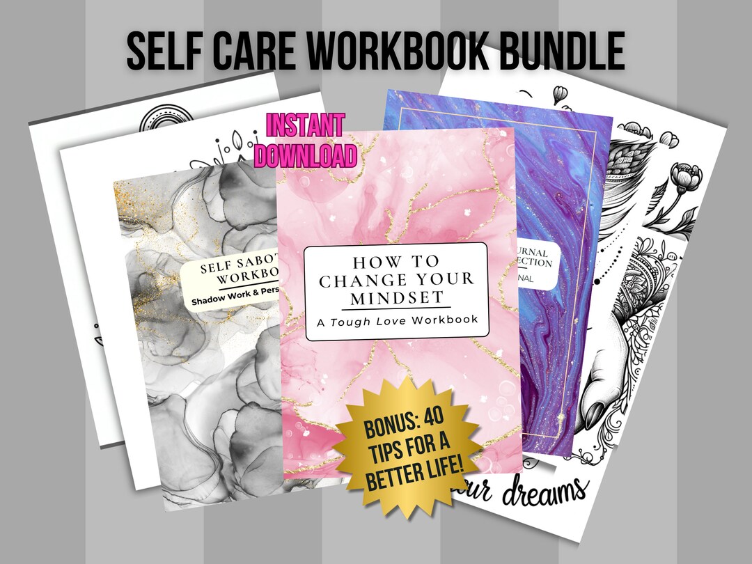 Self Care Tools, Ultimate Self Care Bundle, Self Care Plan, Self ...