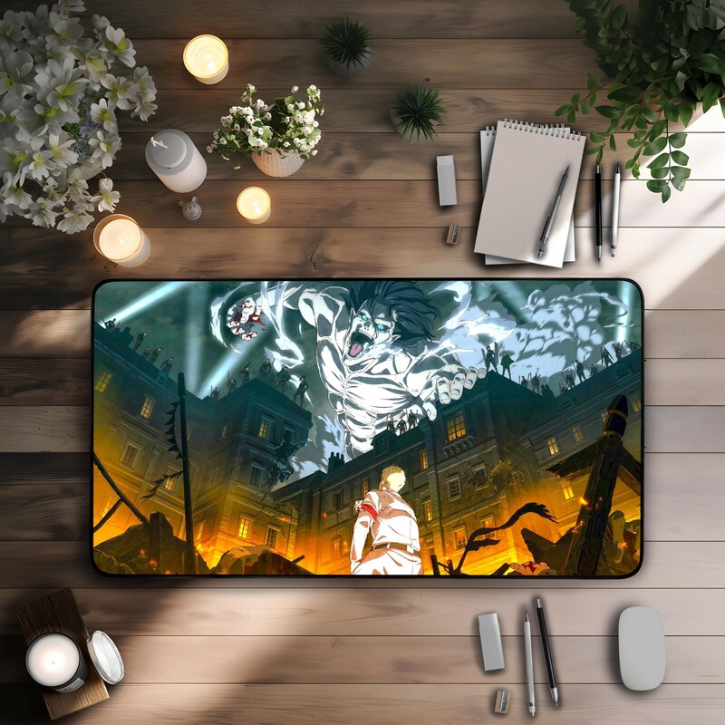 Attack on Titan Mouse Pad - Etsy