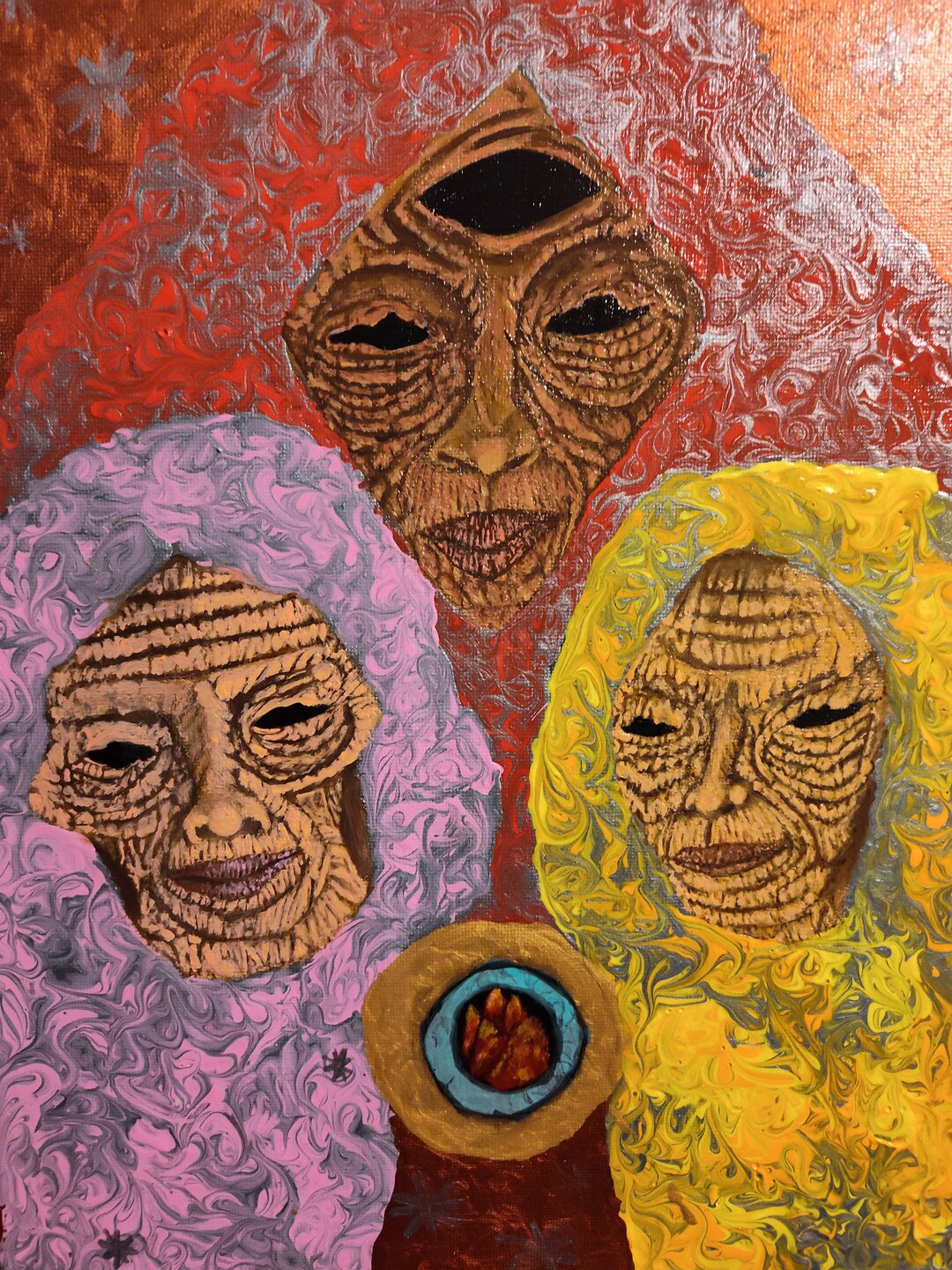 The Fates Original Canvas Painting - Etsy