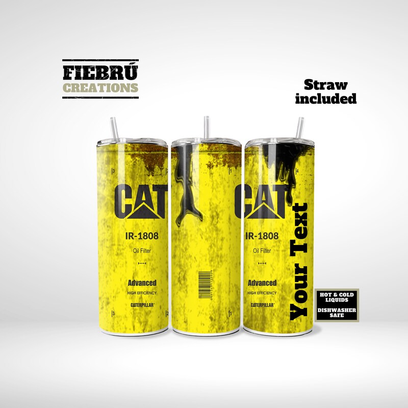 Cat Oil Filter Tumbler - Etsy