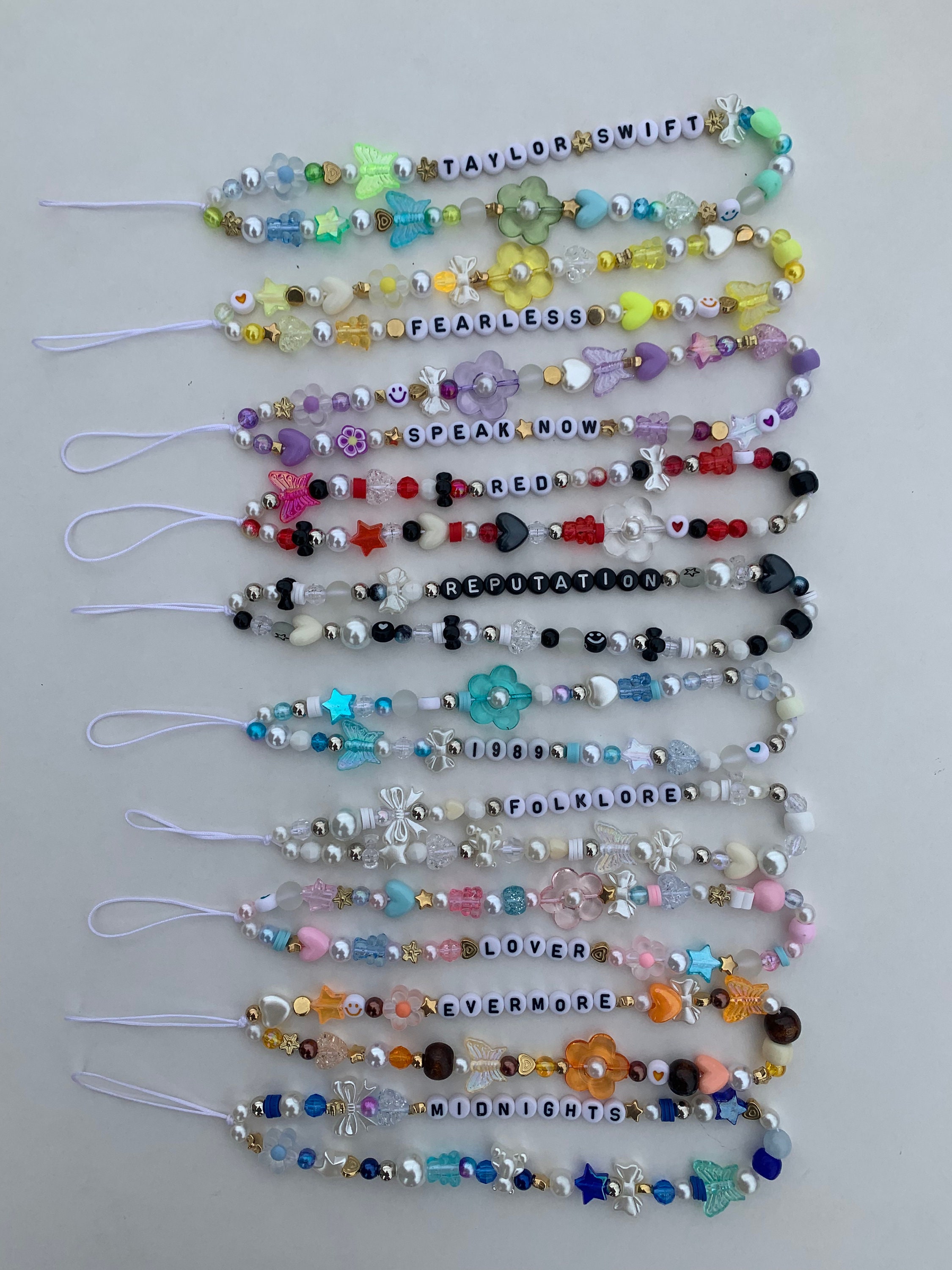 Taylor Swift Eras Phone Charms / Beaded Phone Strap / Gift for Swiftie ...