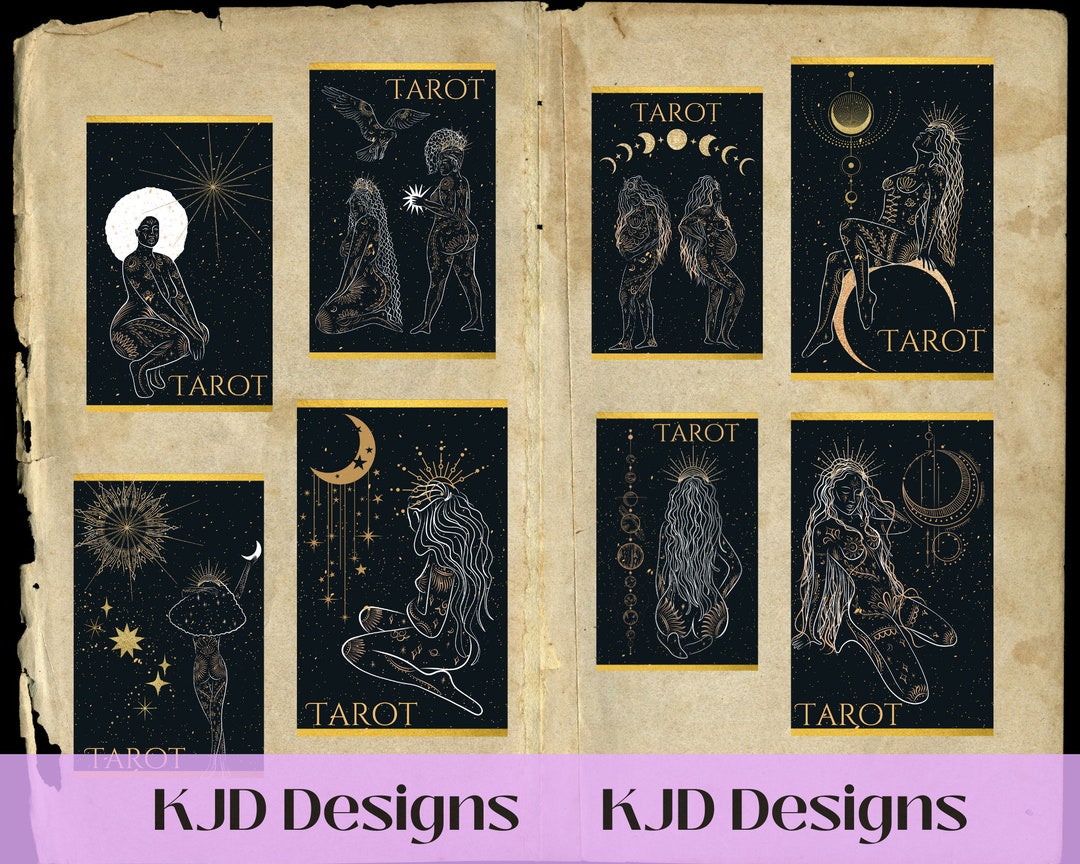Goddess Tarot Book Cover Bundle Png File - Etsy