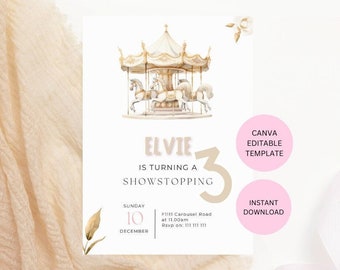 Merry Go Round Paper - Etsy