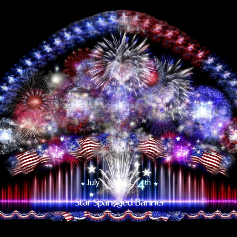 19 July 4th Star Spangled Banner Design Sample Images for Tshirt ...