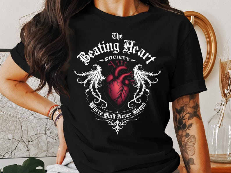 Tell-tale Heart Gothic T-shirt Dark Aesthetic Goth Shirt Dark Romance ...