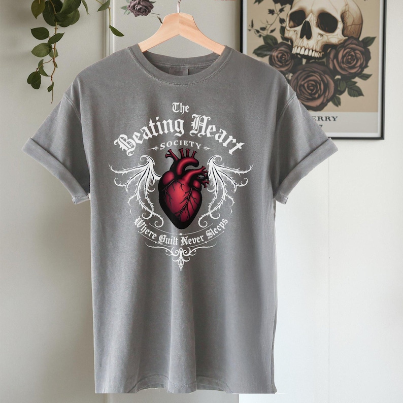 Tell-tale Heart Gothic T-shirt Dark Aesthetic Goth Shirt Dark Romance ...
