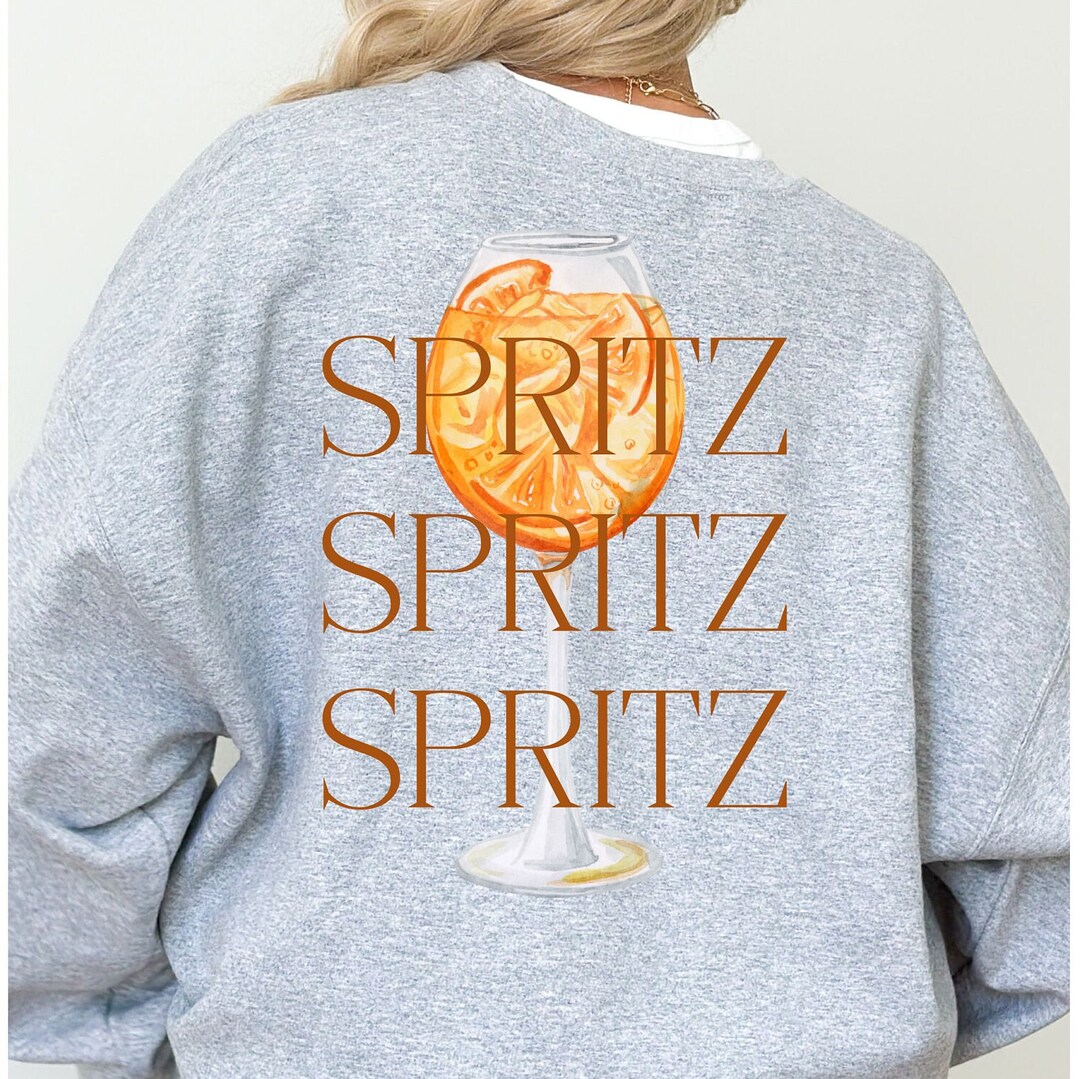 Aperol Spritz Pullover, Italian Summer Sweatshirt, Apertivo, Girls ...
