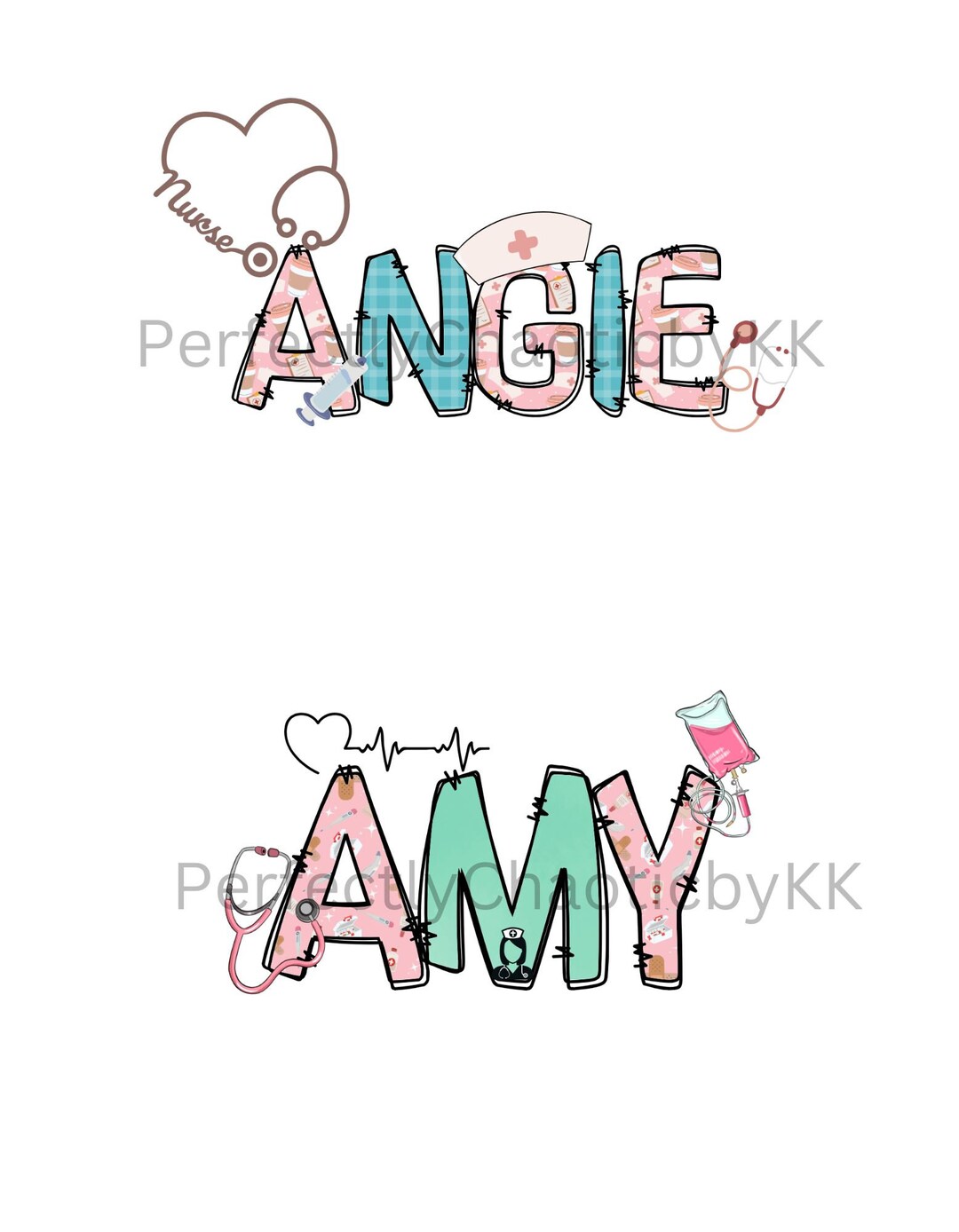 Nurse Custom Name PNG Digital Download - Etsy