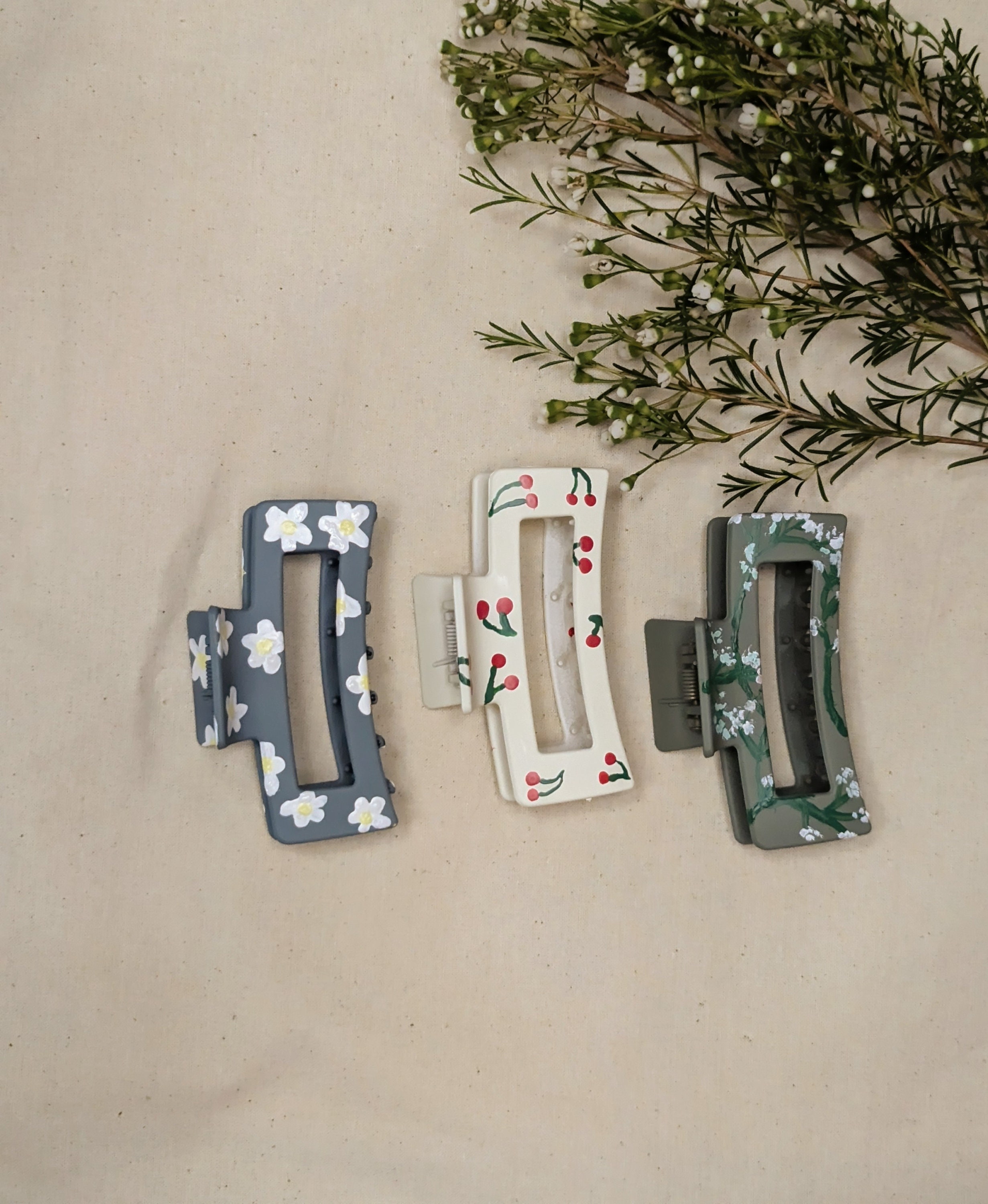 Cute Preppy Claw Clips Hand Painted Claw Clips - Etsy