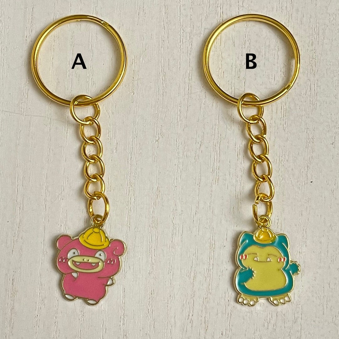 Pokemon Keychains: Slowpoke and Snorlax - Etsy