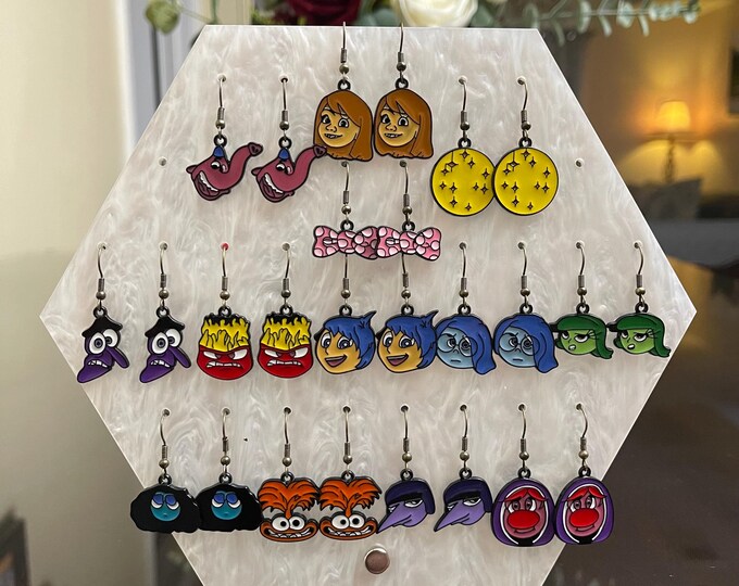 Inside Out 2 Emotions Beaded Necklace, Movie Inspired Jewelry, Joy ...