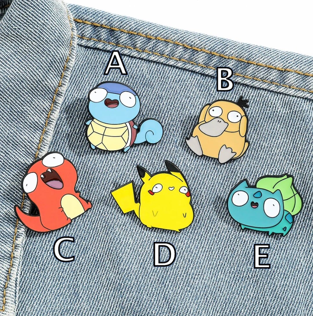 Derpy Pokemon Enamel Pins - Etsy
