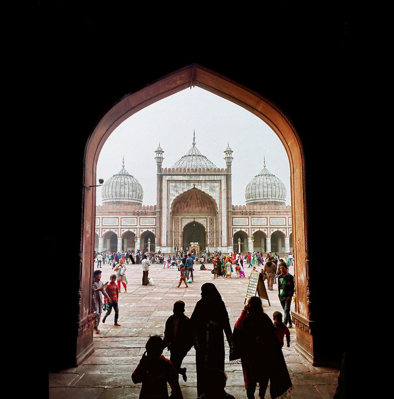 Jama Masjid Mosque | Indian Wall Art - Etsy