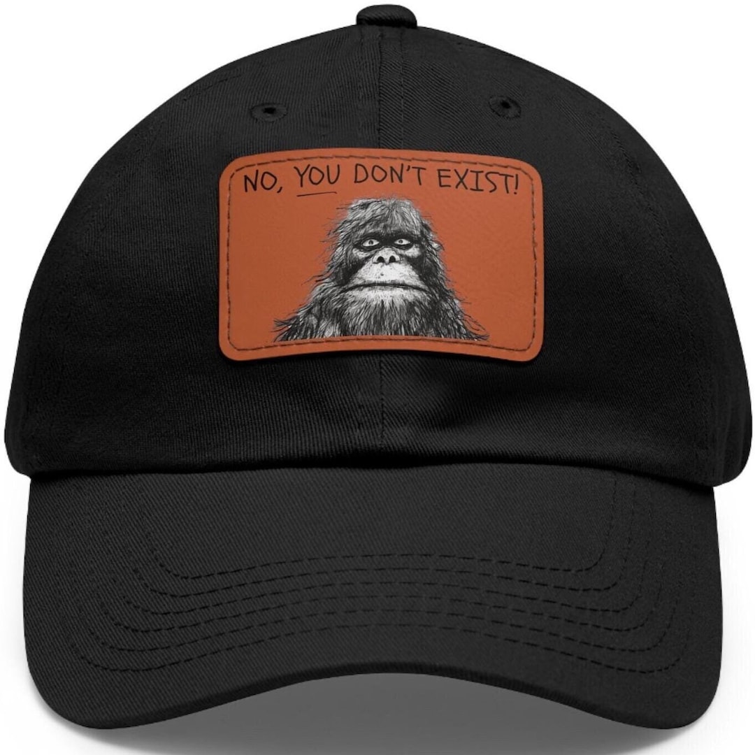 Sasquatch Hat Squatch Hat Big Foot Hat Funny Bigfoot Dad Hat With Faux ...
