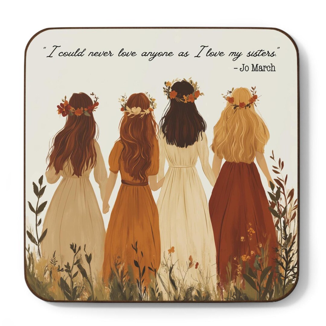 Little Women Coaster Booknerd Bookworm Bookish Gift March Sisters ...