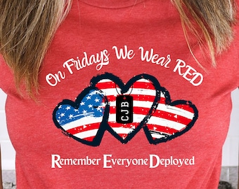 RED Friday Shirt, Remember Everyone Deployed, Toddler Shirt, RED ...