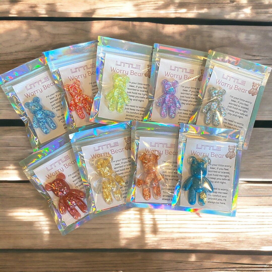 Little Worry Bear, Resin Bear, Stocking Stuffers Gift - Etsy