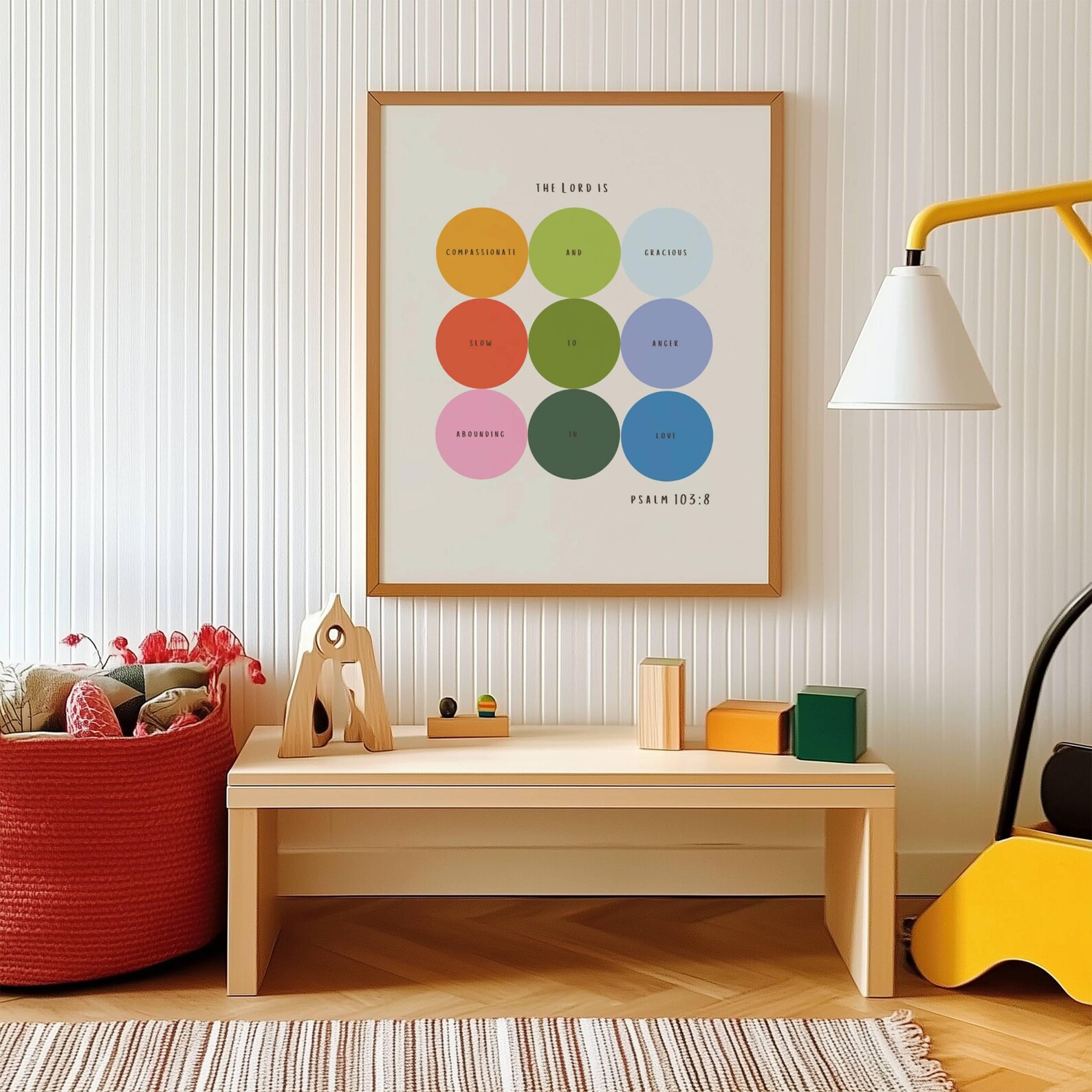 God's Character Children Ministry Wall Decor Colorful Scripture Digital ...