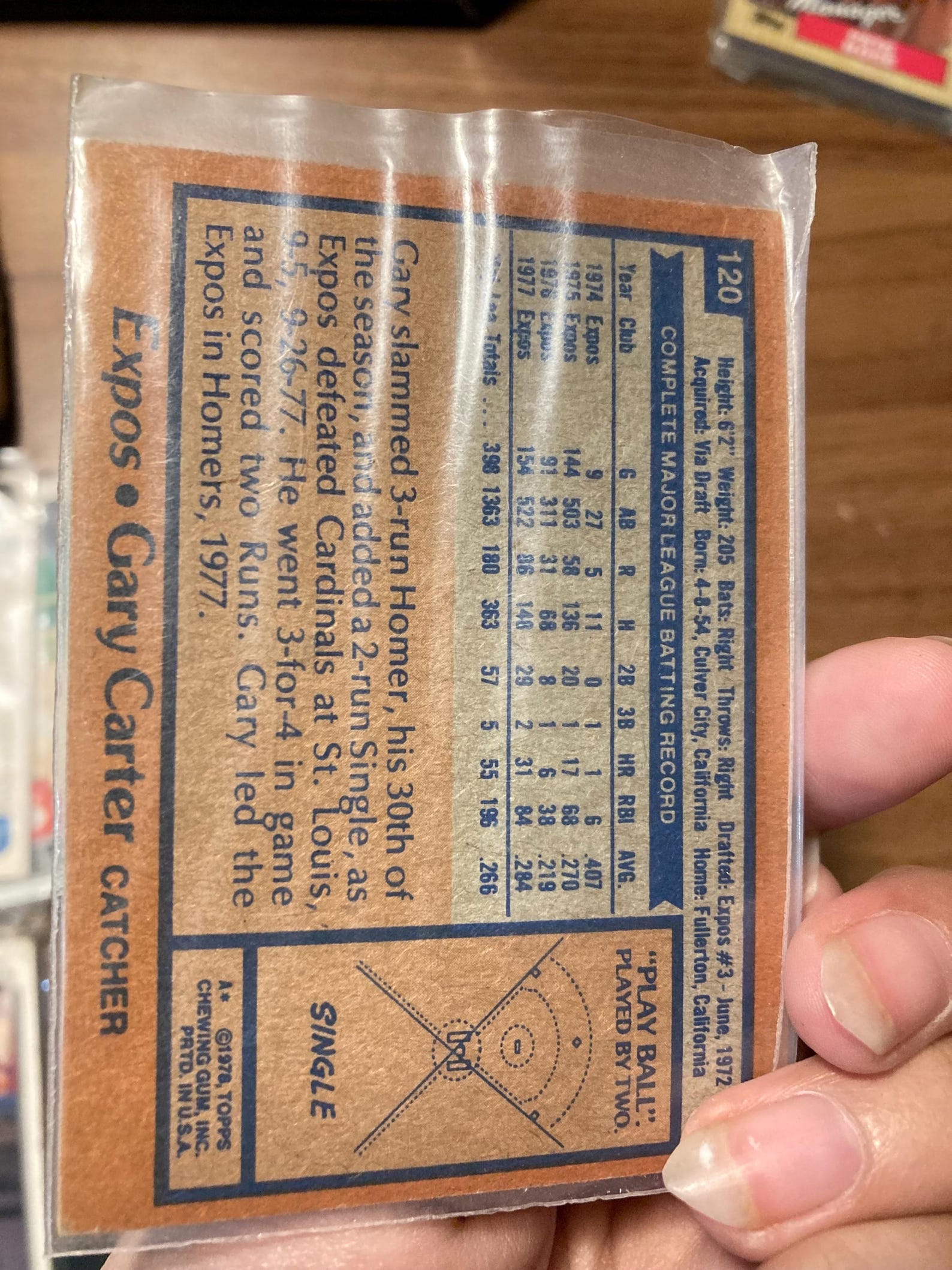 Rare Vintage Gary Carter Baseball Card - Etsy