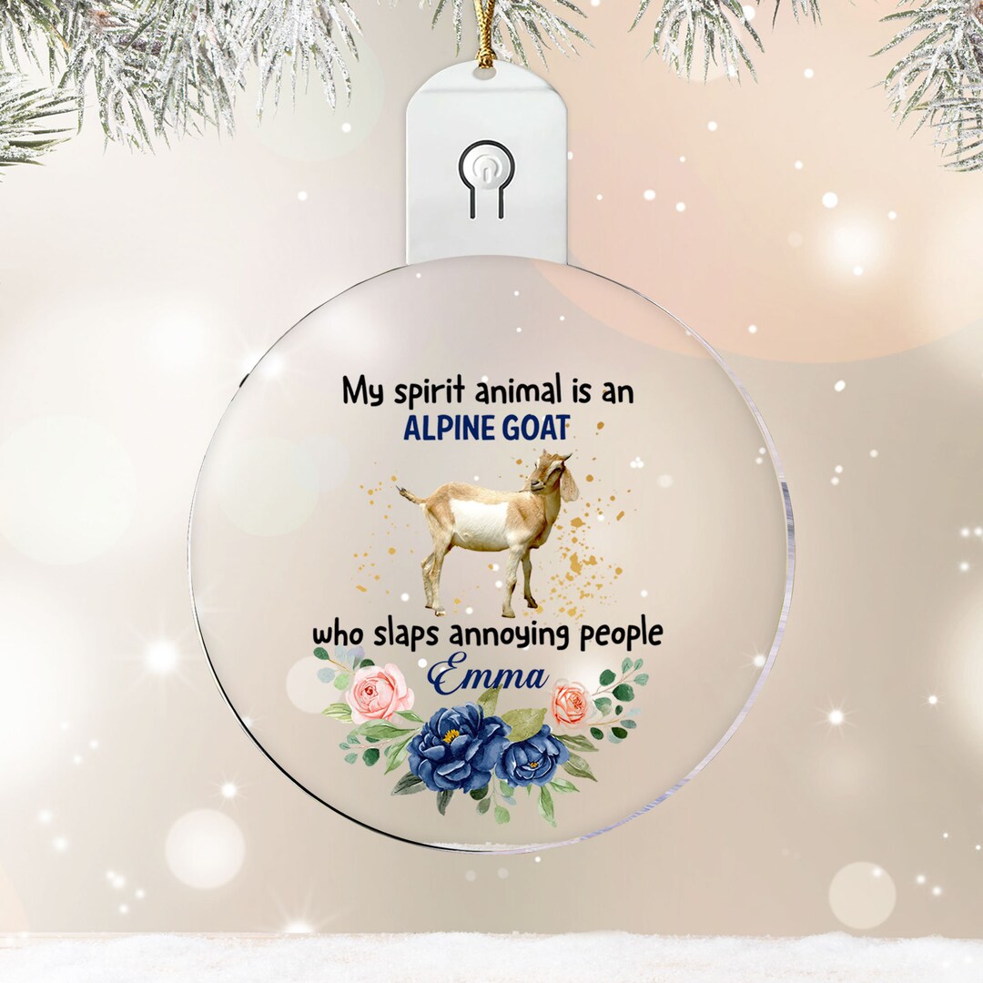 Custom Alpine Goat LED Ornament Alpine Goat Christmas - Etsy