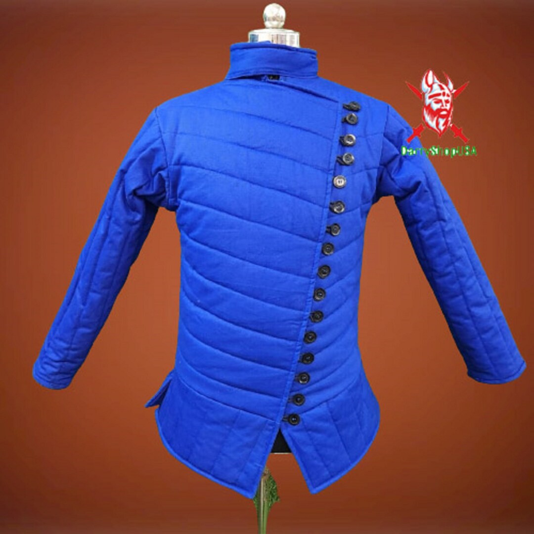 Medieval Gambesonmedieval Paddedarmor Coustume Full Sleeve - Etsy